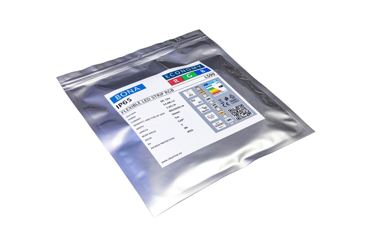 LED Riba BONA ECONOMY RGB 14.4W/m 60LED/m 12V IP65 (LS99) - SkyShop